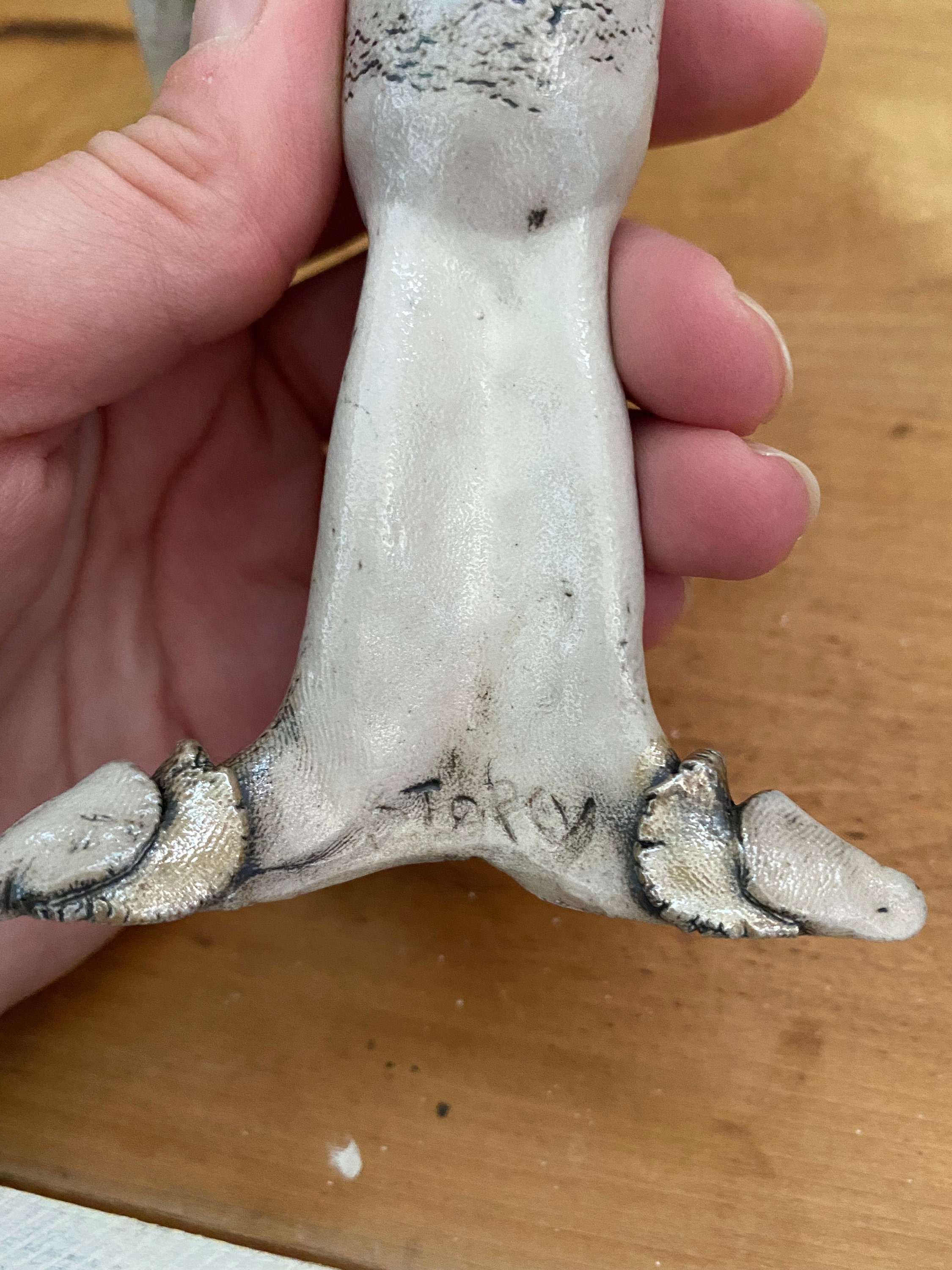 Tim Storey Canadian Pottery, 3 Pieces Signed, Chicken or Dragon Feet ...