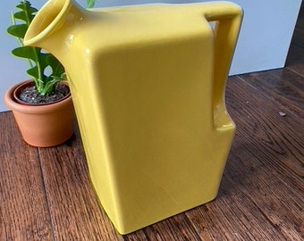 Yellow Ware Pitcher - Etsy