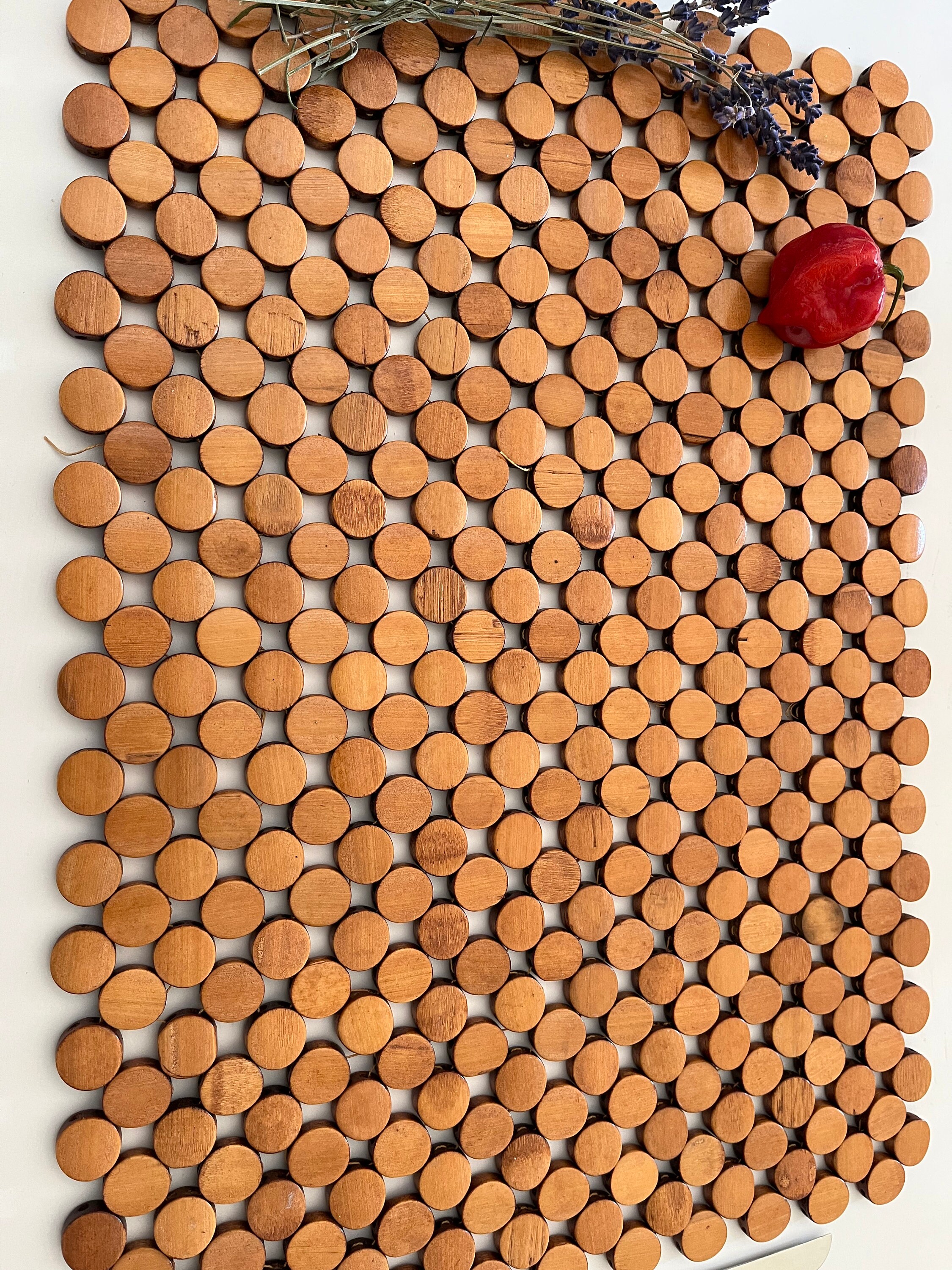 Vintage Wood Placement, Scandi Style, Heat Resistant, Reversible, Sold ...