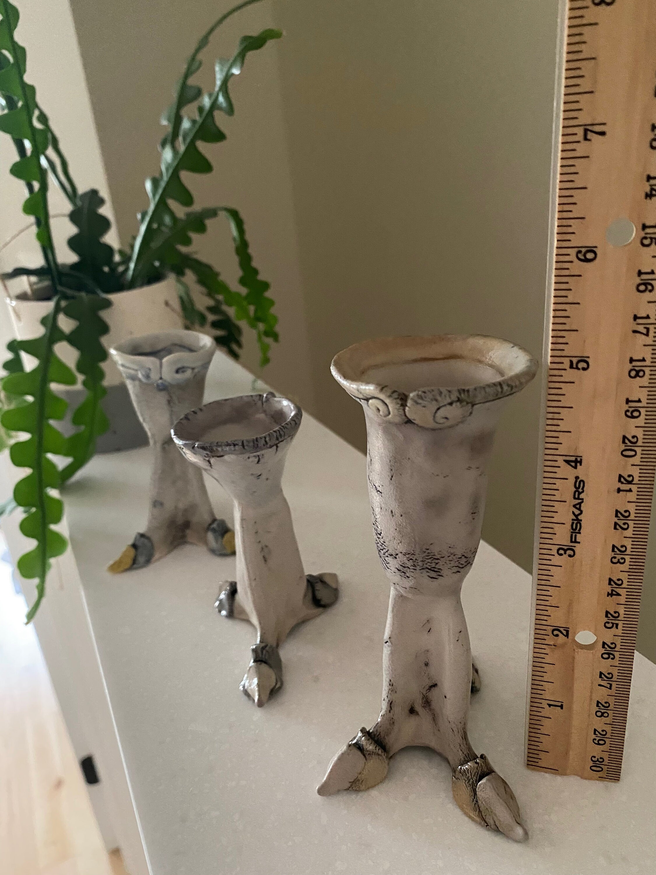 Tim Storey Canadian Pottery, 3 Pieces Signed, Chicken or Dragon Feet ...