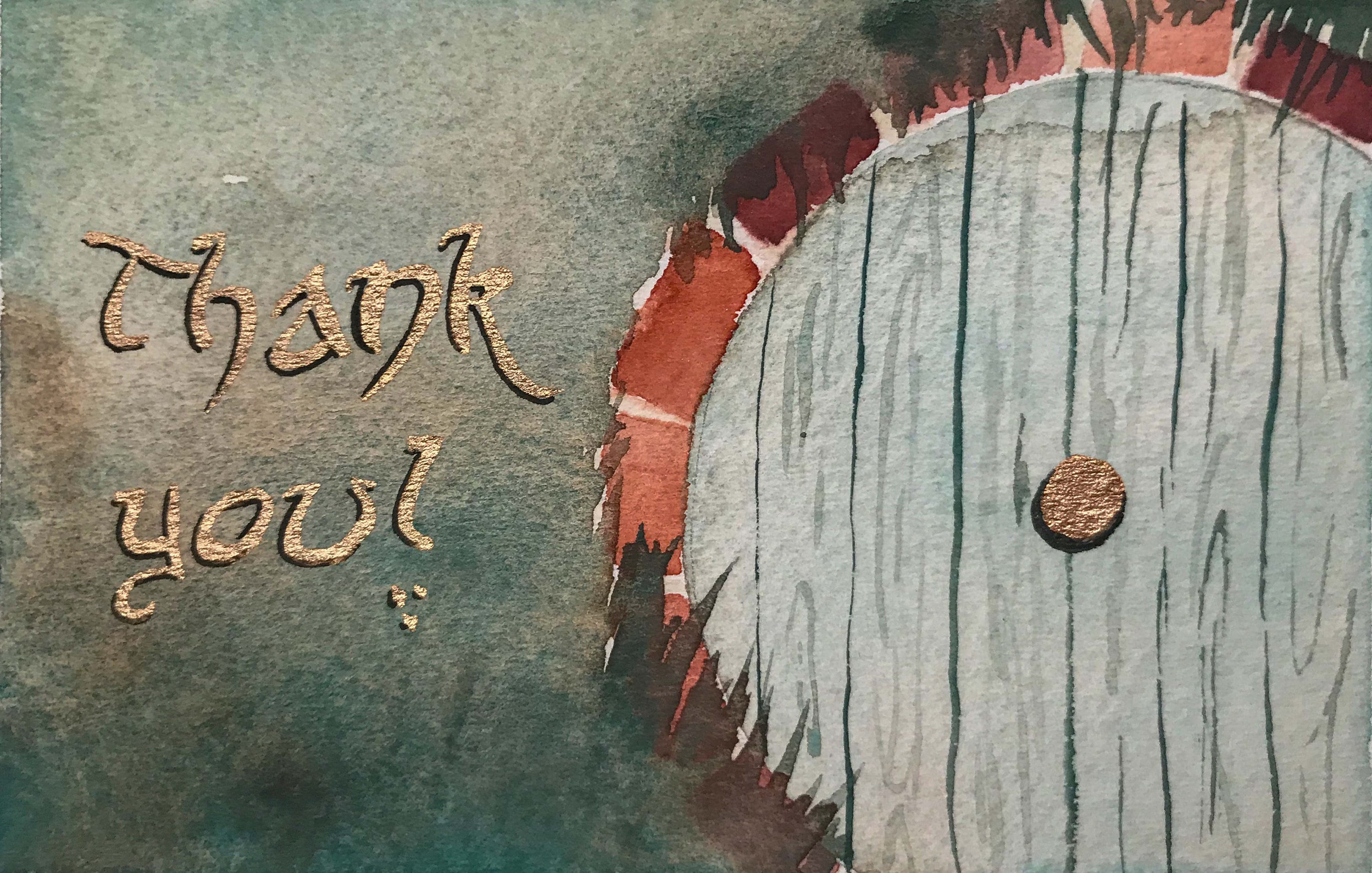 Hobbit Hole Thank You Notes Lord of the Rings Inspired Cards Printable ...