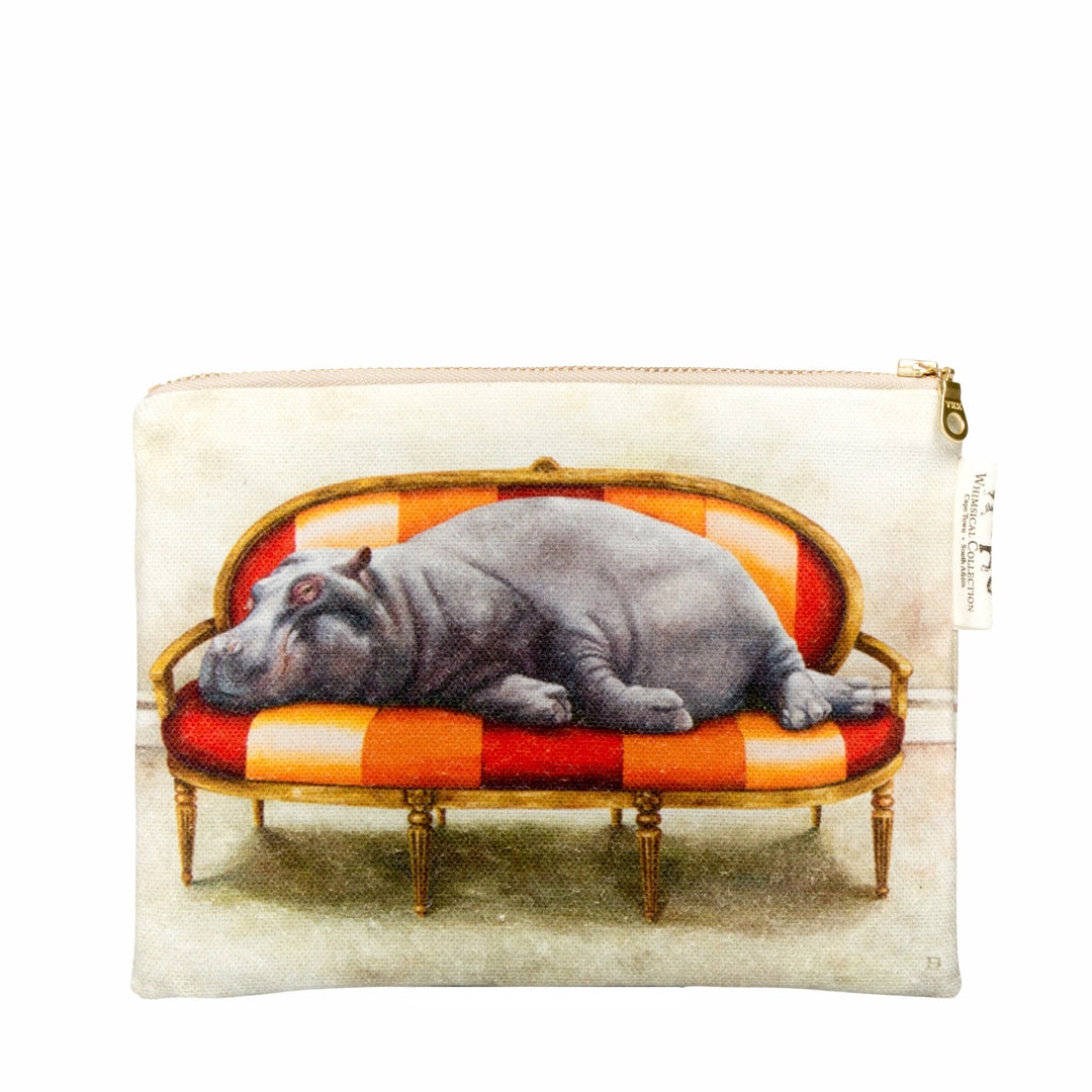 Cosmetic Bag LEISURE HIPPO Make-up Bag Makeup Bag Handmade in Cape Town ...