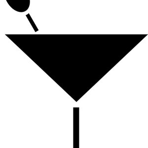 Martini Glass, Svg File, Cricut Svg File, Bottom's up Svg File, Vinyl ...