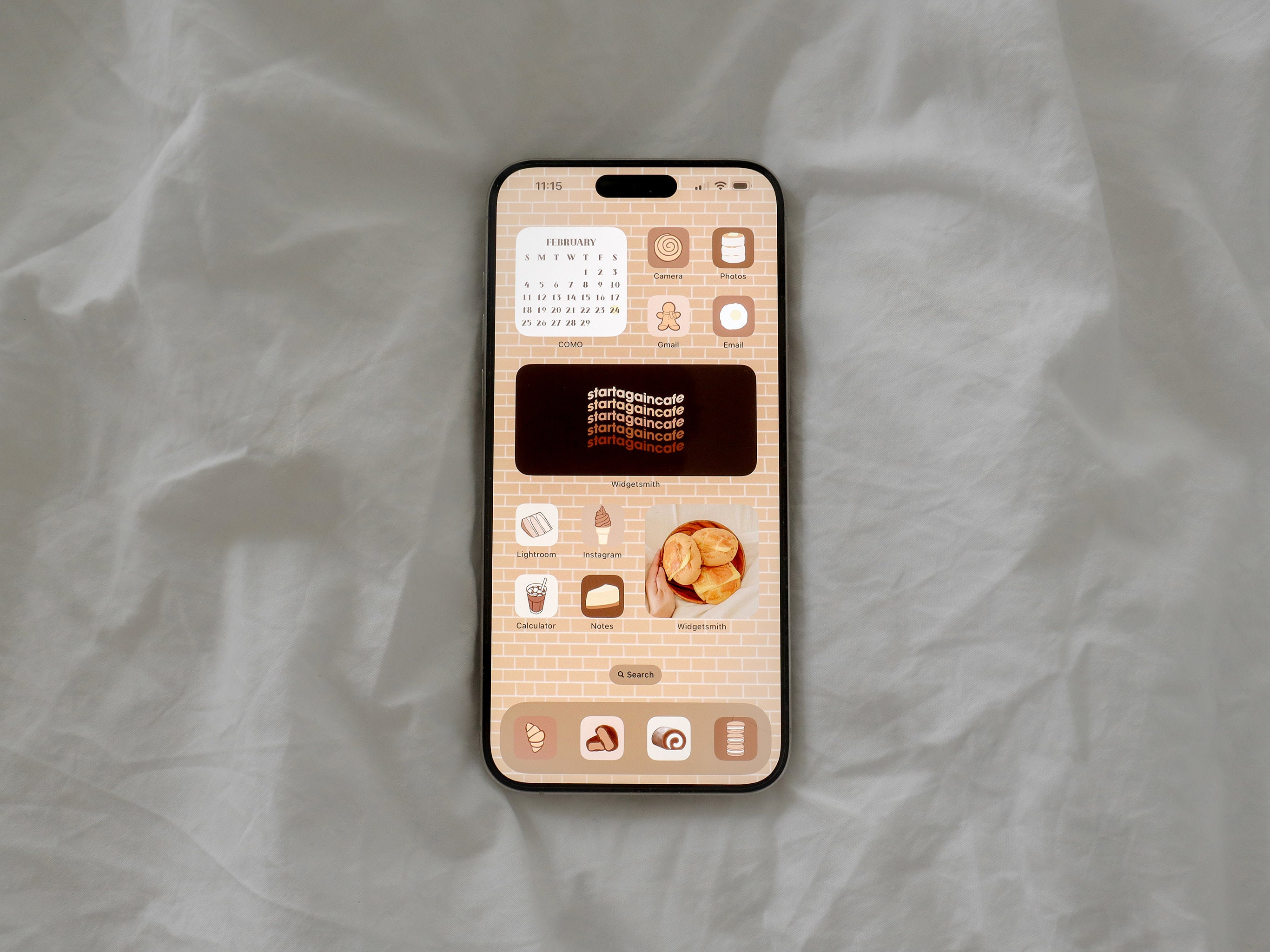 Cafe Bakery Neutral Aesthetic Minimal Wallpaper Icons Pack - Etsy