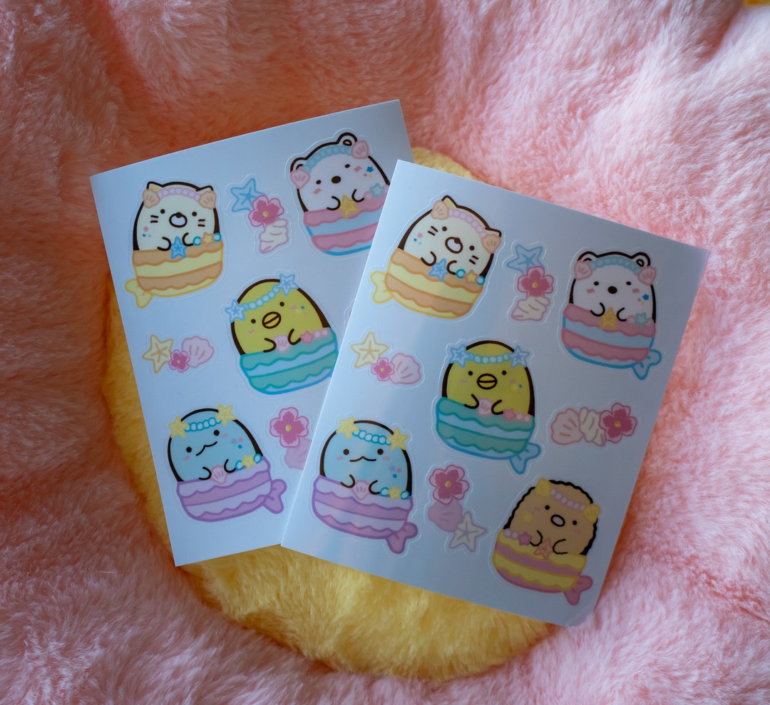 Sumikko Gurashi Mermaid Sticker Sheet - Etsy