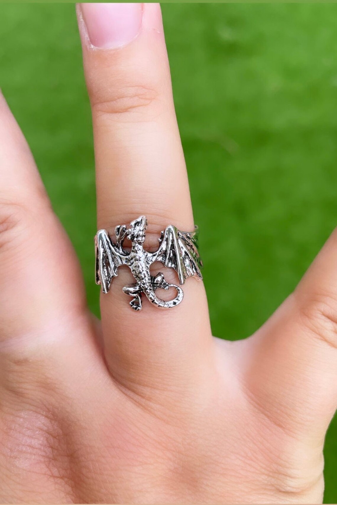 Dragon and Castle Ring - Etsy