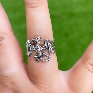 Dragon and Castle Ring - Etsy