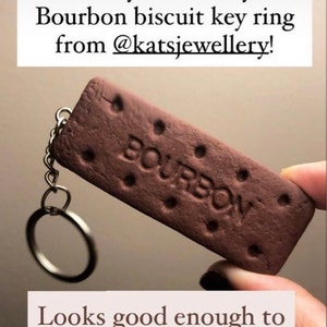 Bourbon Biscuit Keyring - Etsy