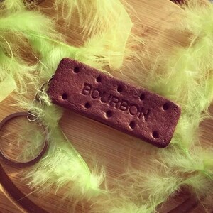 Bourbon Biscuit Keyring - Etsy