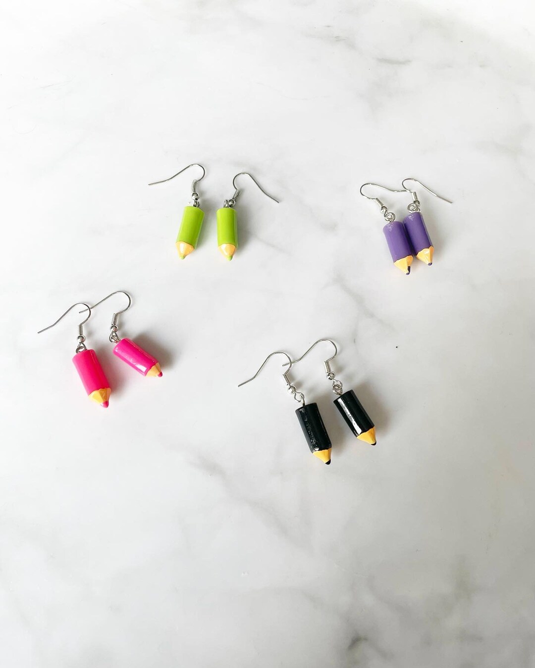 Colouring Pencil Dangle Earring - Etsy