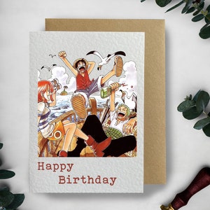One Piece Birthday Card – Anime-inspired Greeting Card for Luffy Fans ...