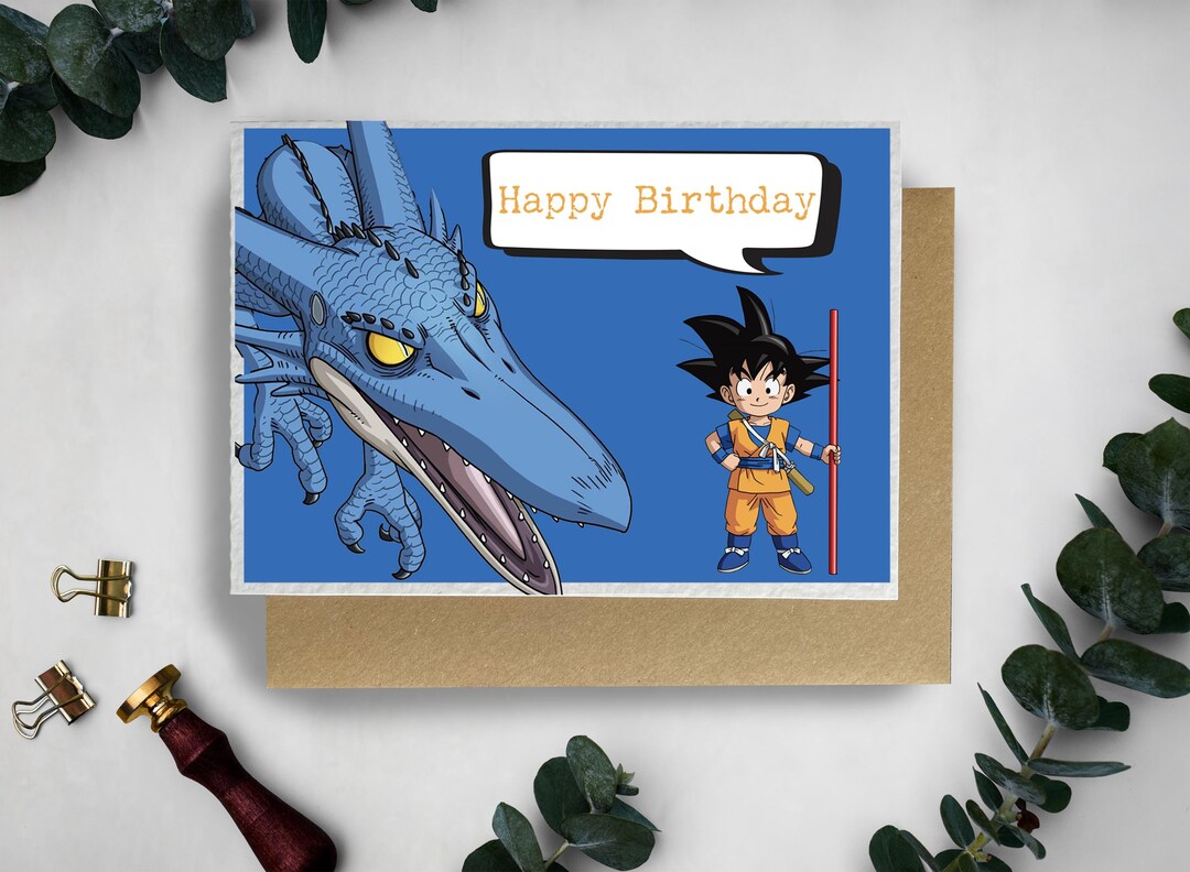 Dragon Ball Daima Birthday Card – Anime-inspired Greeting Card With ...