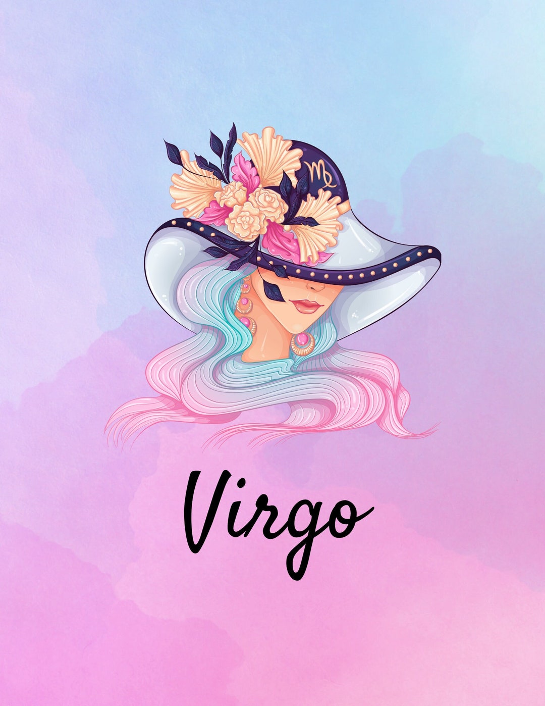 Virgo Feminine Notebook Printable - Etsy