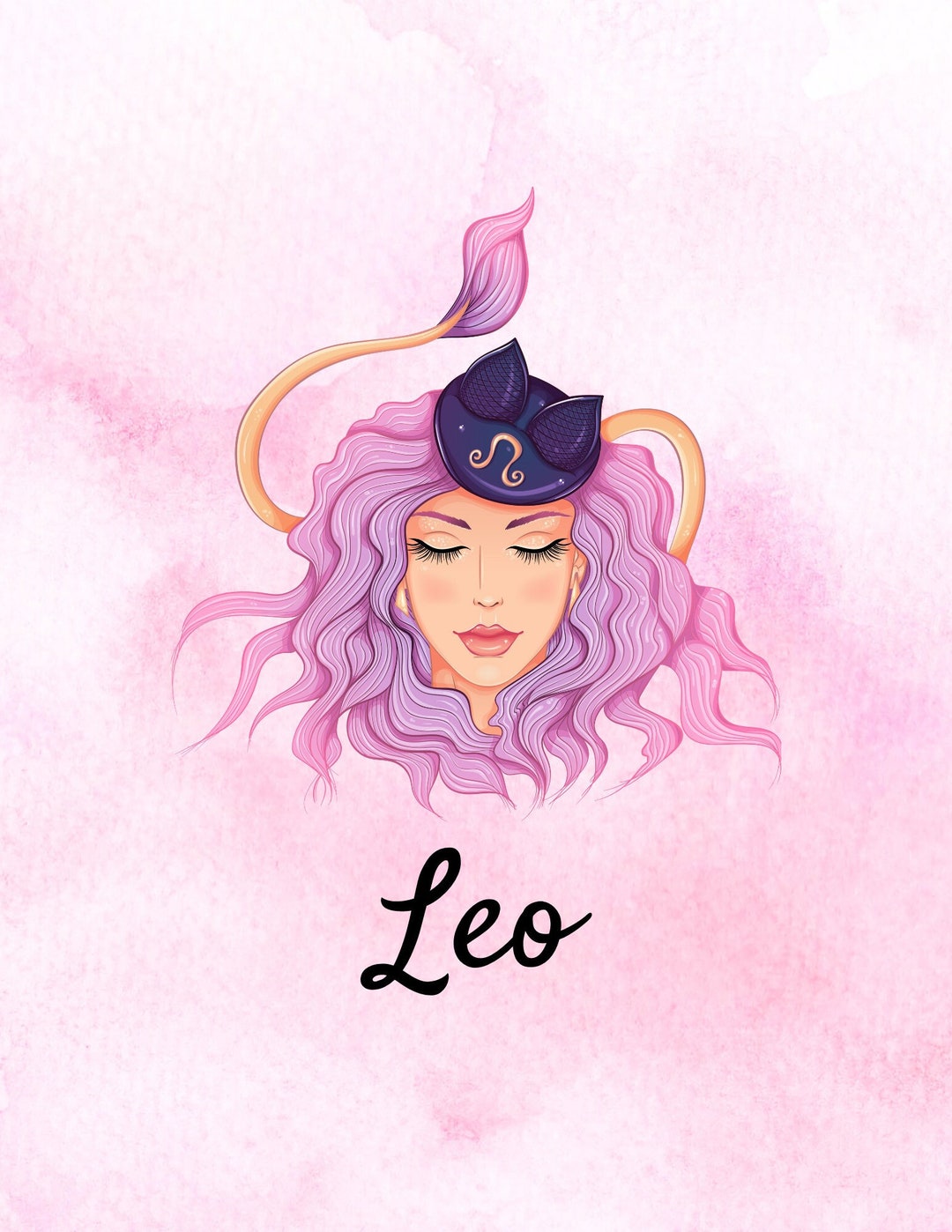 Leo Feminine Notebook Printable - Etsy