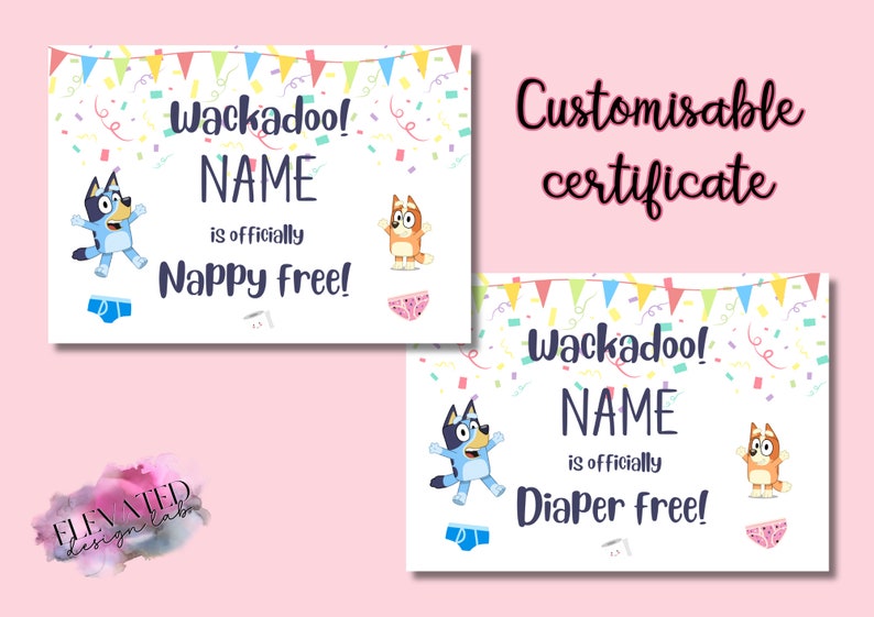 Bluey and Friends Toilet Training Achievement Chart With - Etsy UK