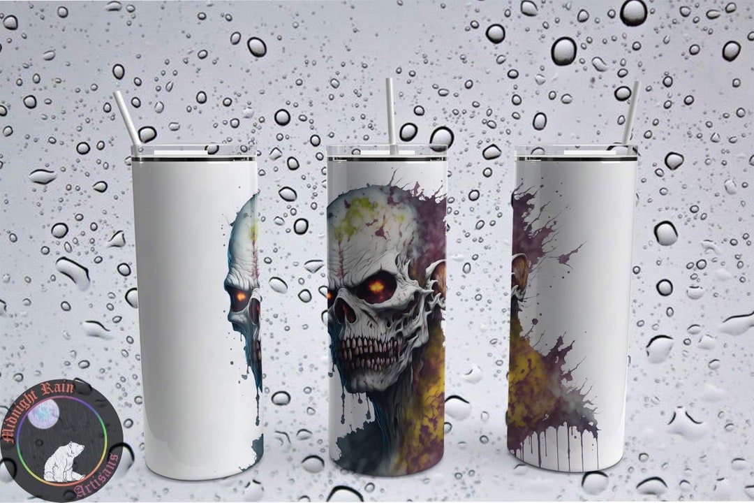 Zombie With Light Background Tumbler, to Go Mug, Reusable, Coffee Cup ...