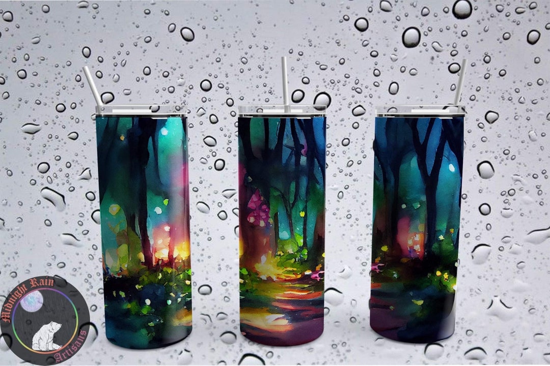 Fairy Forest Tumbler. Faeries Faye Forest Twinkle Lights - Etsy