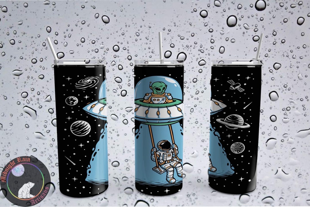 Alien Spaceship Swinging Astronaut Tumbler, Spaceman, Funny, Joke ...