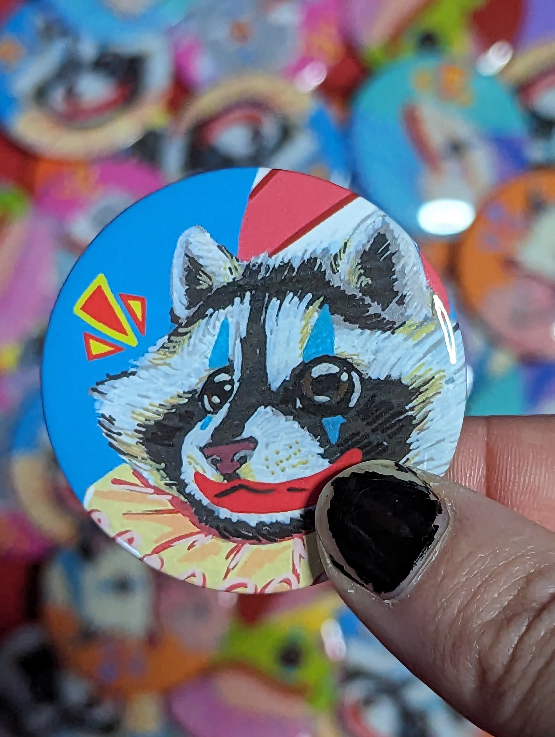 Clown Critter Button Pins - Etsy