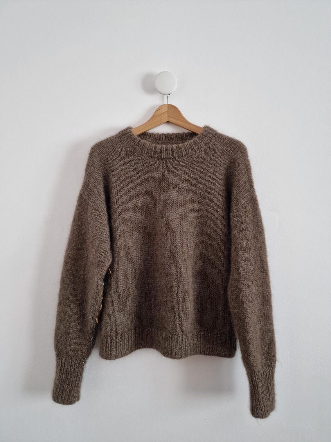 Moss Haven Sweater Knitting Pattern: Drop Shoulder, Crew Neck (PDF ...