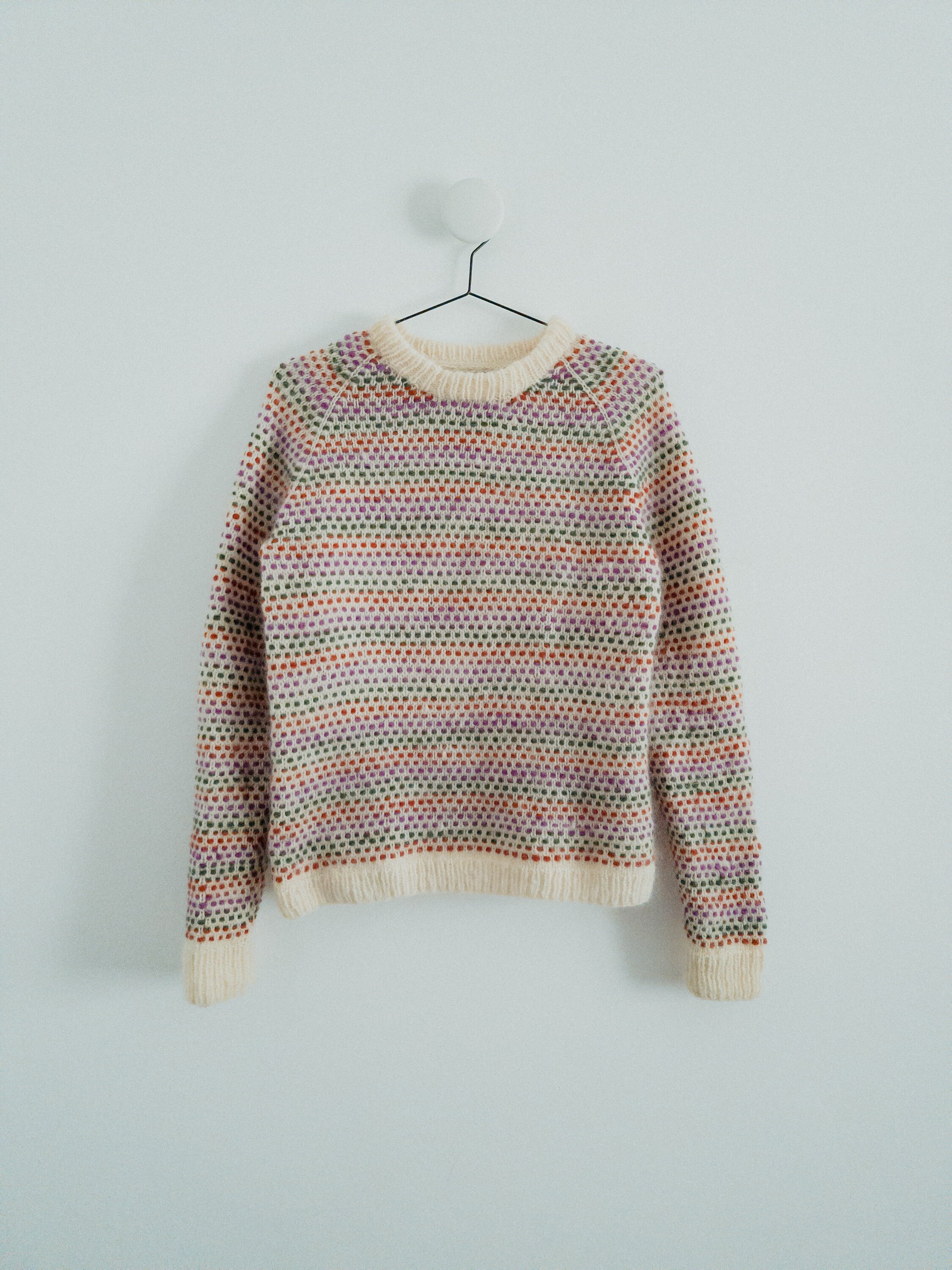 Karo Sweater Knitting Pattern: Raglan Slip-stitch Colourwork (PDF ...