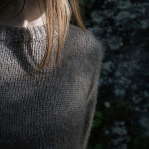 MOSS HAVEN Knitting Pattern | Modified Drop Shoulder, Top-down Sweater ...