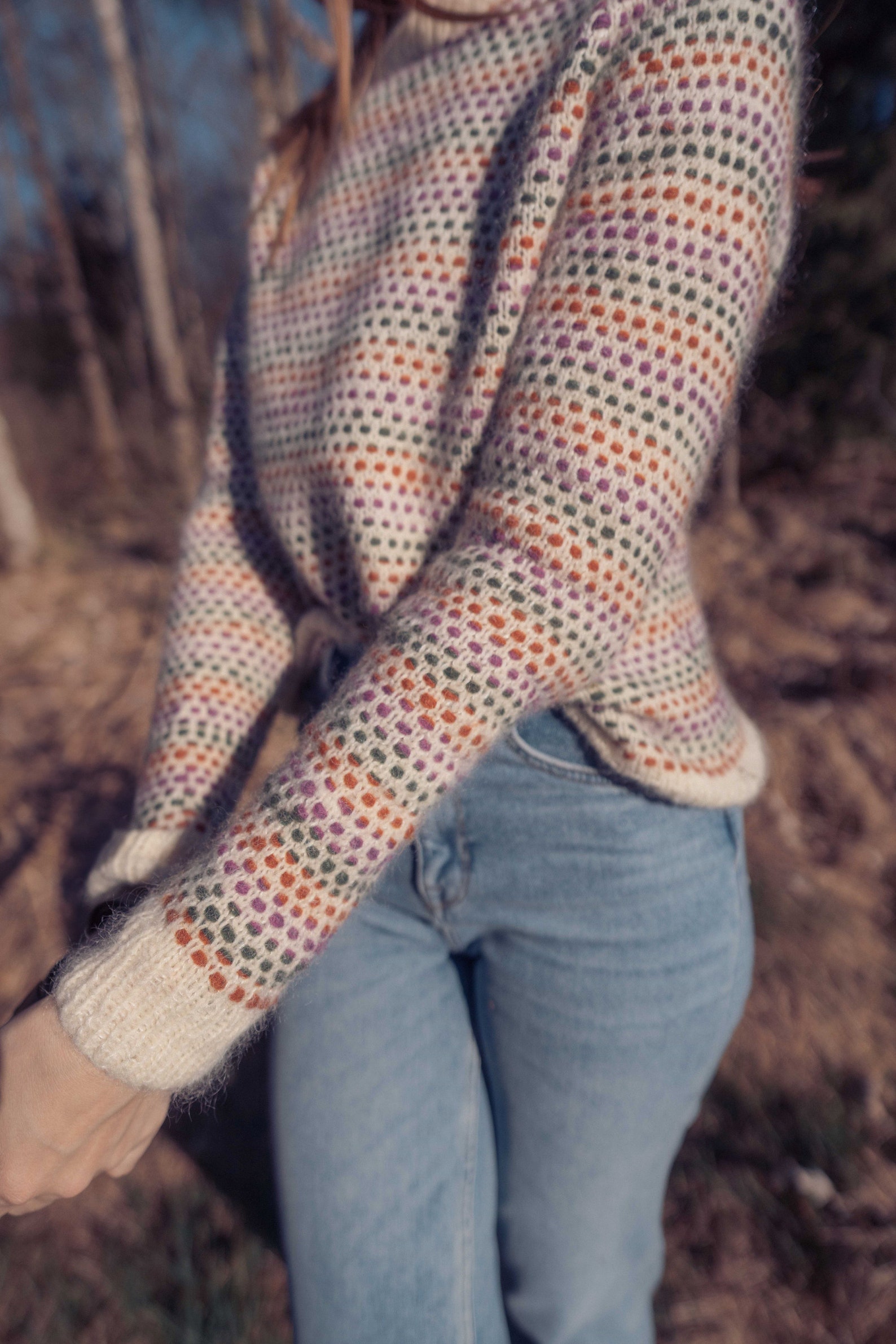 Karo Sweater Knitting Pattern: Raglan Slip-stitch Colourwork (PDF ...