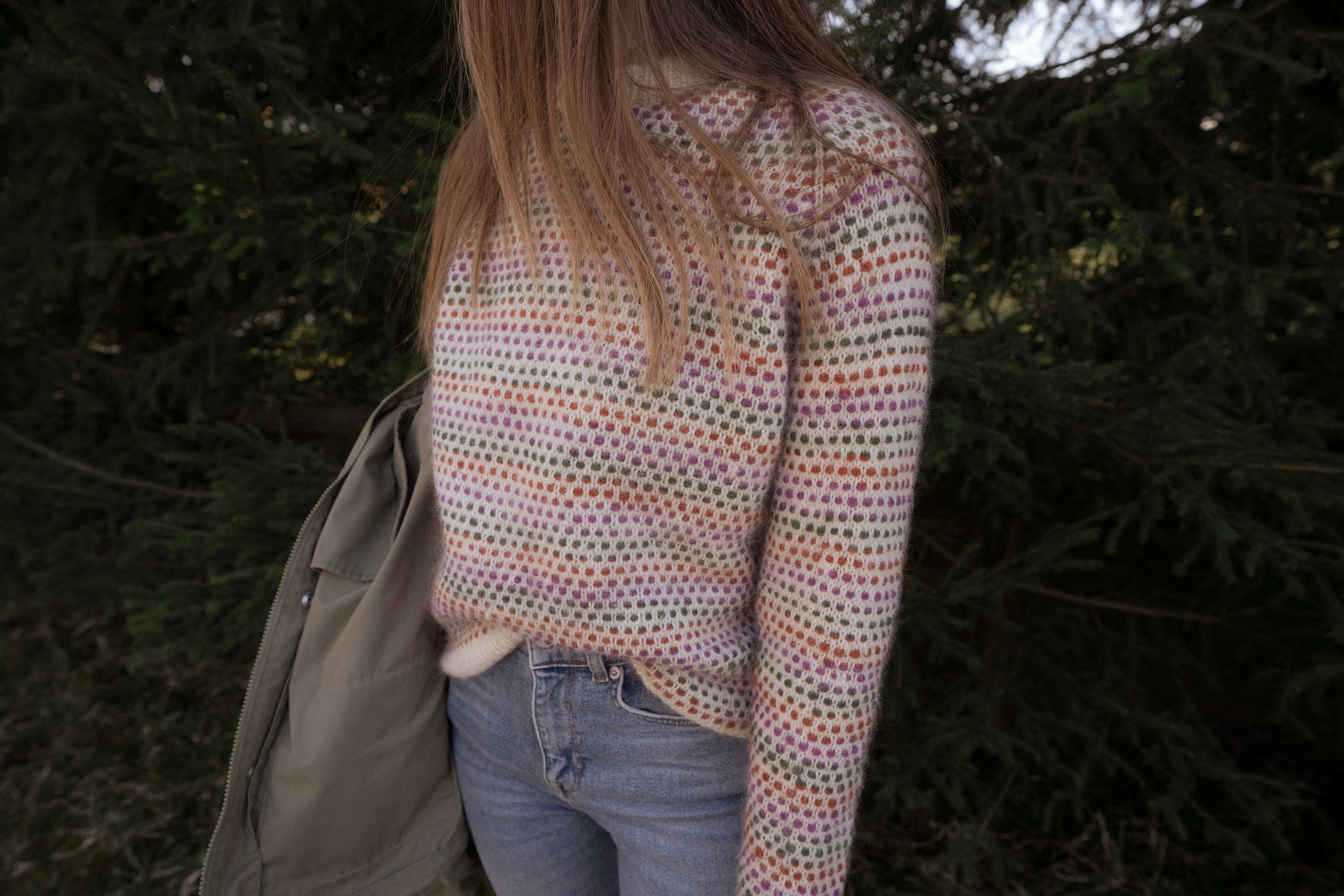 Karo Sweater Knitting Pattern: Raglan Slip-stitch Colourwork (PDF ...