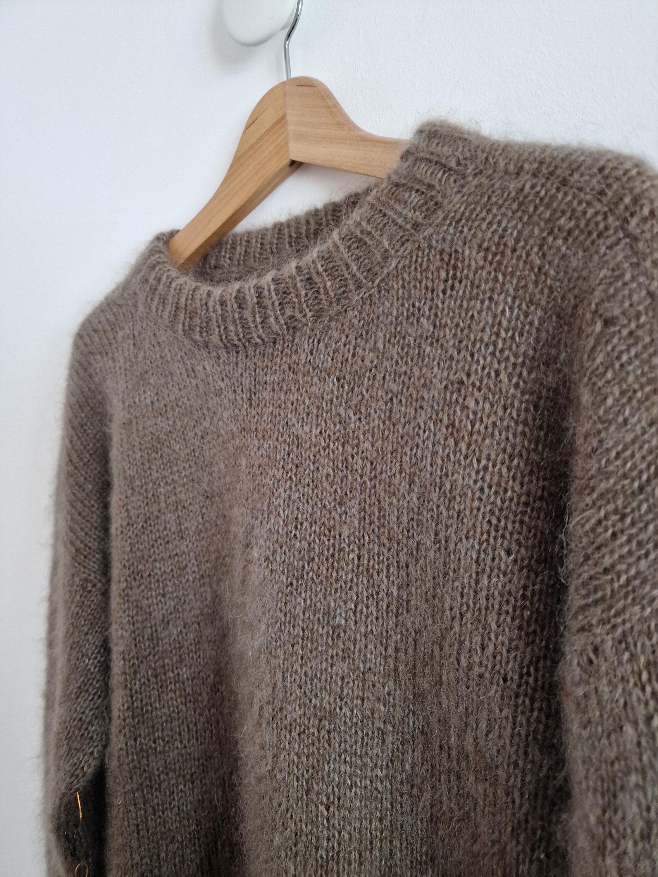 MOSS HAVEN Knitting Pattern | Modified Drop Shoulder, Top-down Sweater ...