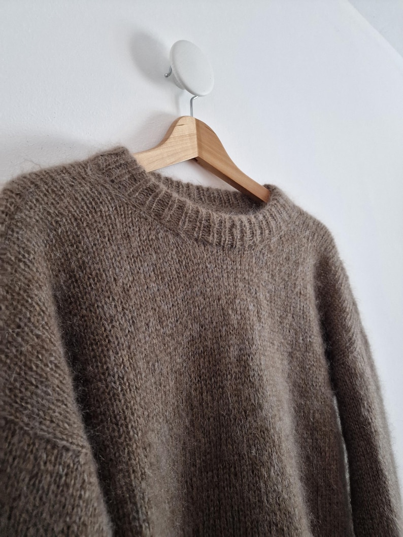 MOSS HAVEN Knitting Pattern | Modified Drop Shoulder, Top-down Sweater ...