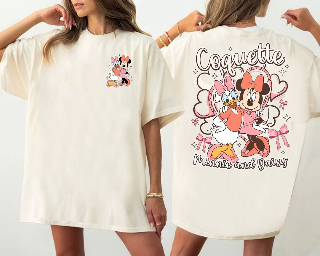 Comfort Color Minnie and Daisy Coquette Shirt, Mickey and Friends ...