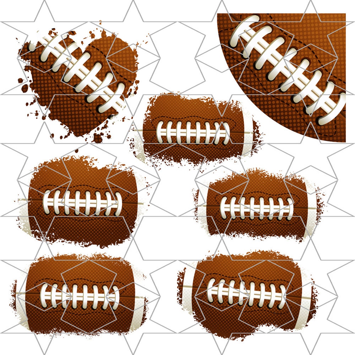Football Print Patches PNG American Football Patches Png - Etsy