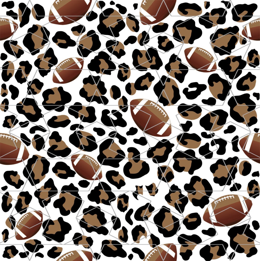 Football Leopard Print PNG Sports Png Football Seamless Pattern Png ...