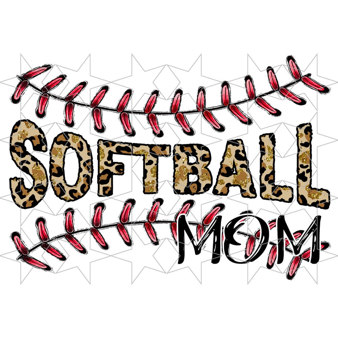 Leopard Softball Mom Png Sublimation PNG Sports Cheetah Softball Mom ...