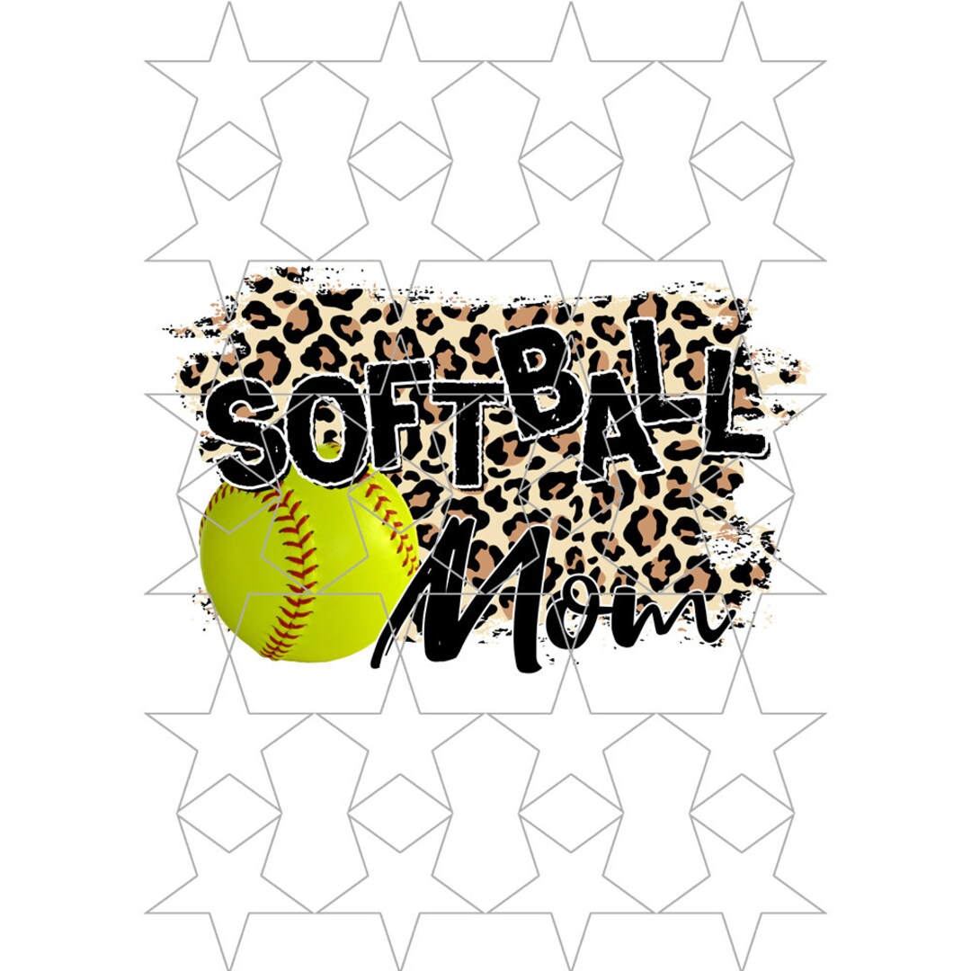 Softball Mom Lightning Bolt Png Cheetah Png Leopard Sublimation PNG ...