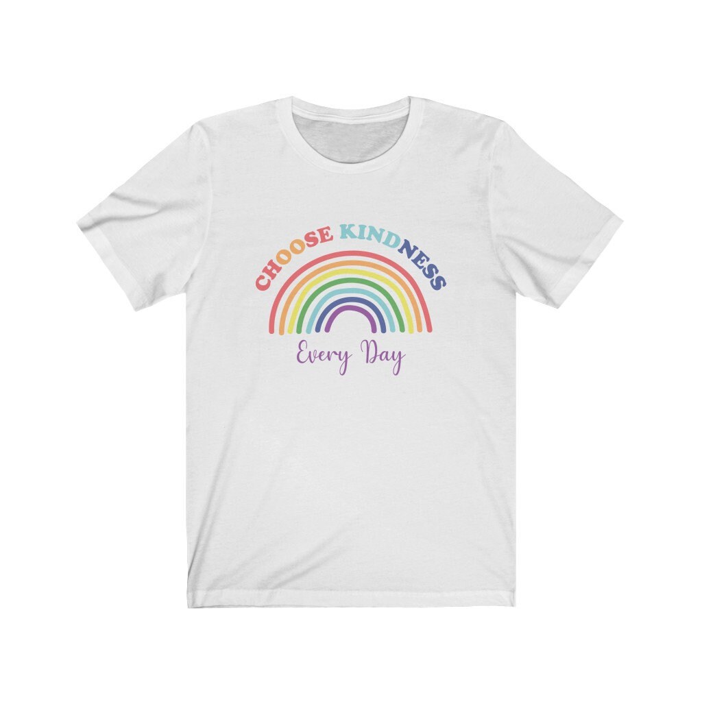 Choose Kindness Shirt | Unisex Graphic Tees | Rainbow Shirt | Bee Kind ...
