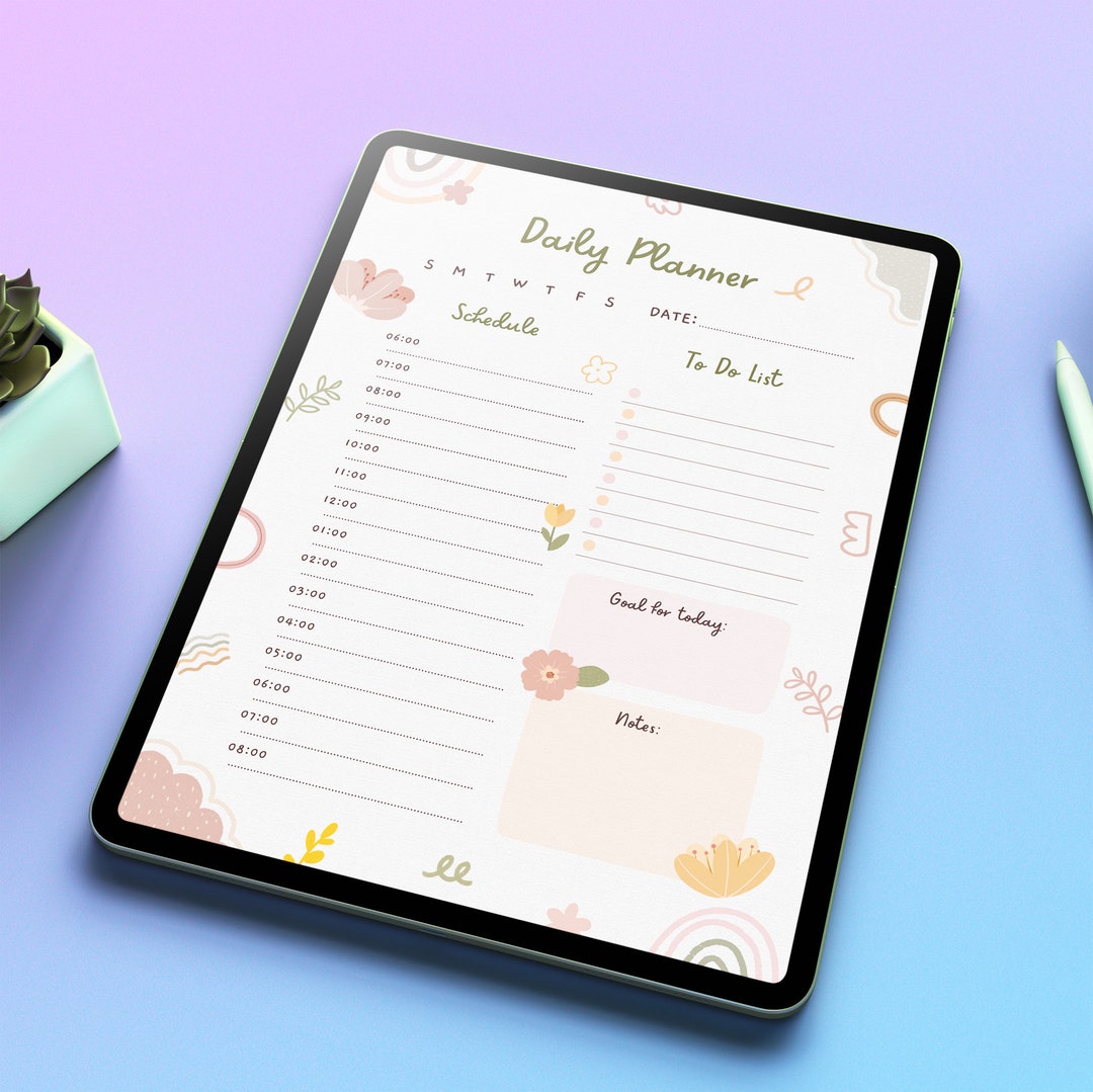 Daily Digital Planner, Goodnotes Planner, iPad Planner, Notability ...