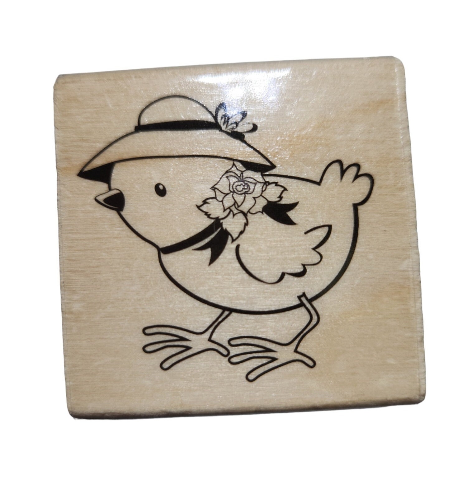 Baby Chick Wood Mounted Rubber Stamp, Craft Smart, 2 Inches by 2 Inches ...