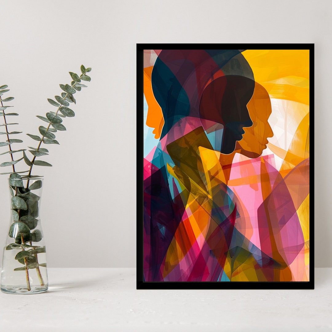 Printable Abstract Wall Art | Abstract Art | Set of 4 | JPEG Files ...