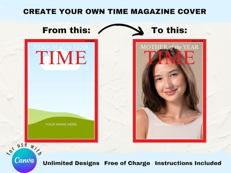 TIME MAGAZINE COVER Smart Mockup to Fill With Photo/video/design on ...