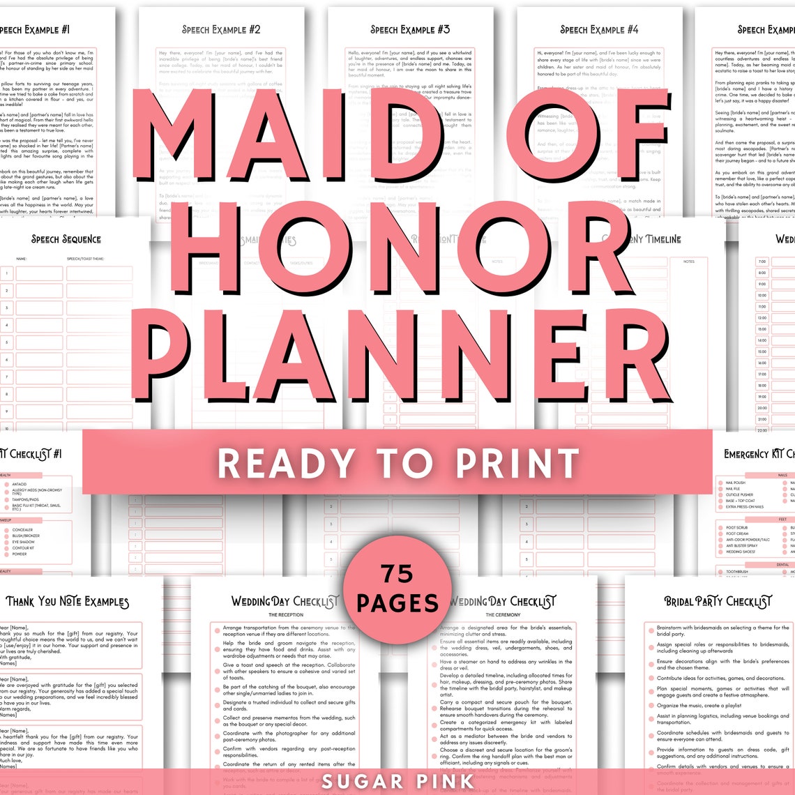 Maid of Honor Planner, Matron of Honor Planner, Maid of Honor Duties ...