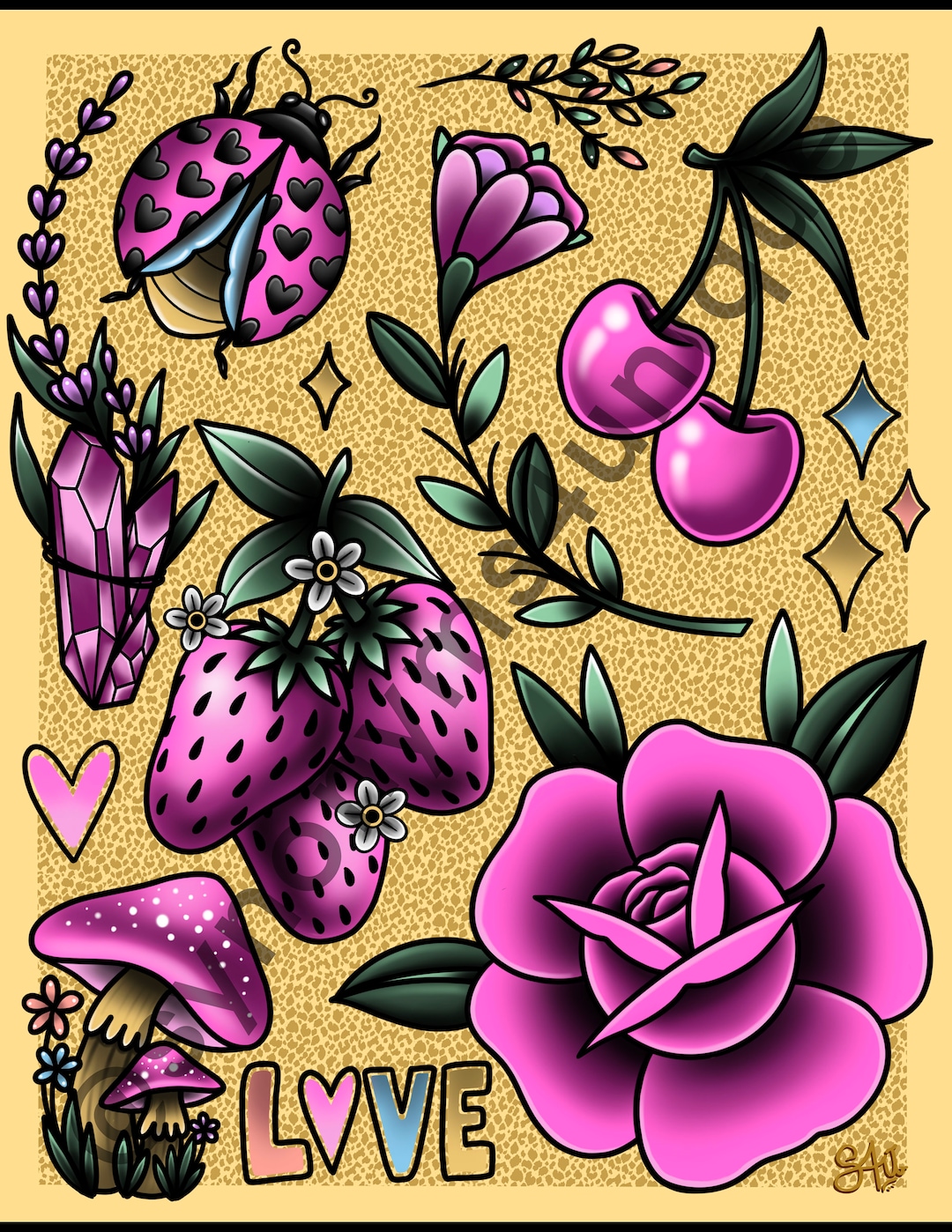Printable Wall Art Prints, Tattoo Flash, Tattoo Art - Etsy