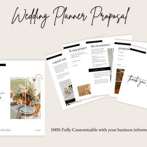 Wedding or Event Planner Proposal Template (Download Now) - Etsy