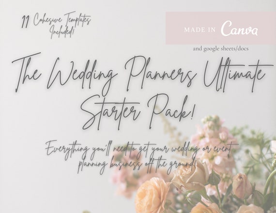 The Wedding or Event Planner Ultimate Starter Pack | Etsy