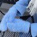 Blue Wool Blend Mittens Pigtails Pattern - Etsy