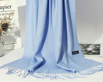 Light Blue Scarf - Etsy