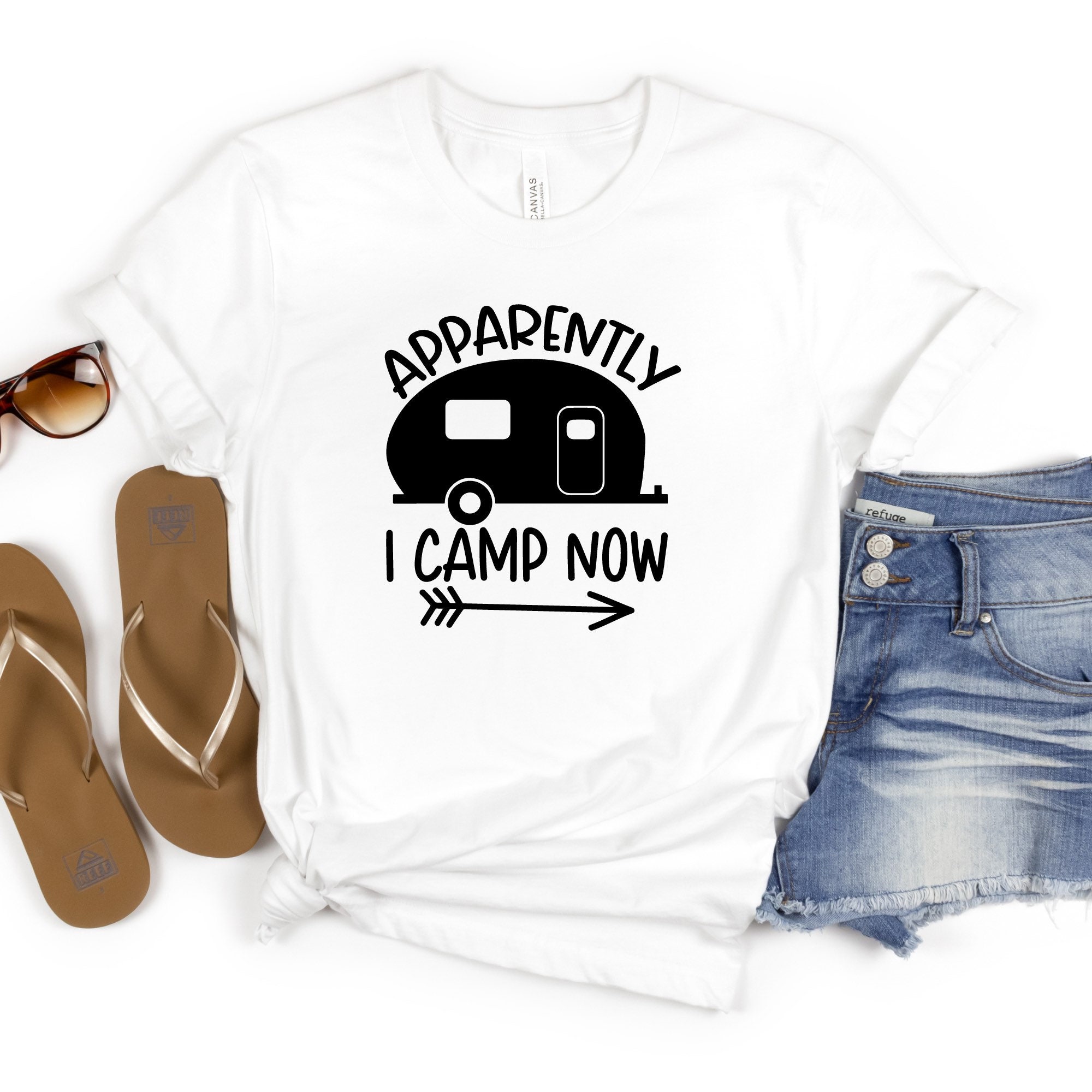 Apparently I Camp Now Shirt Cute Camping Shirts Vacation - Etsy