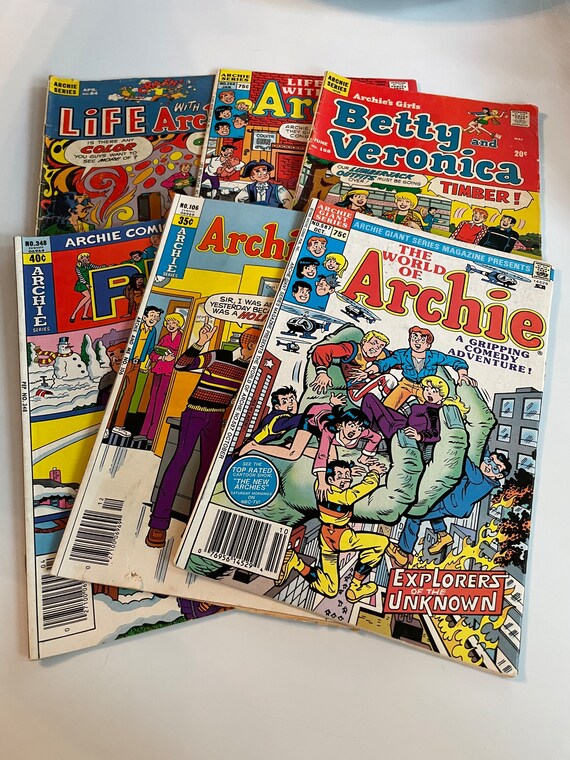 Archies Gang Vintage Archie Comic Book Mystery Lot 70s 80s - Etsy