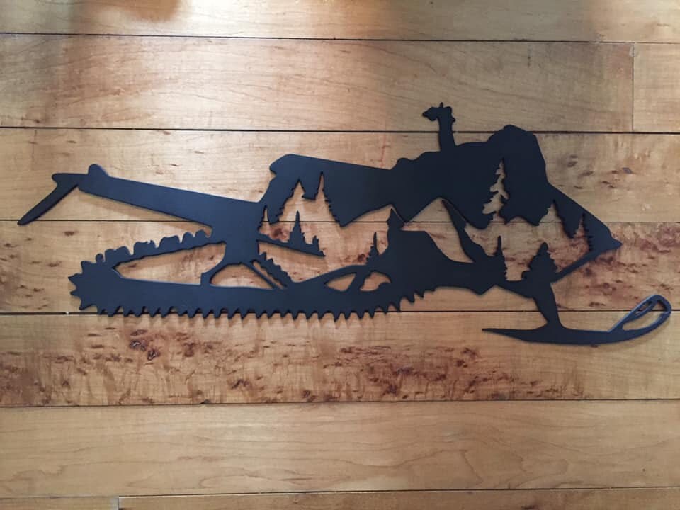 Large Snowmobile Wall Art - Etsy