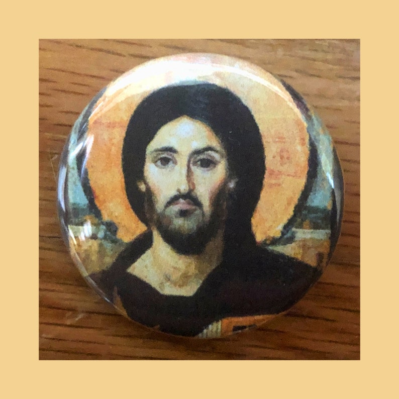 Jesus Christ 1.25 Pinback Button Religious Byzantine - Etsy